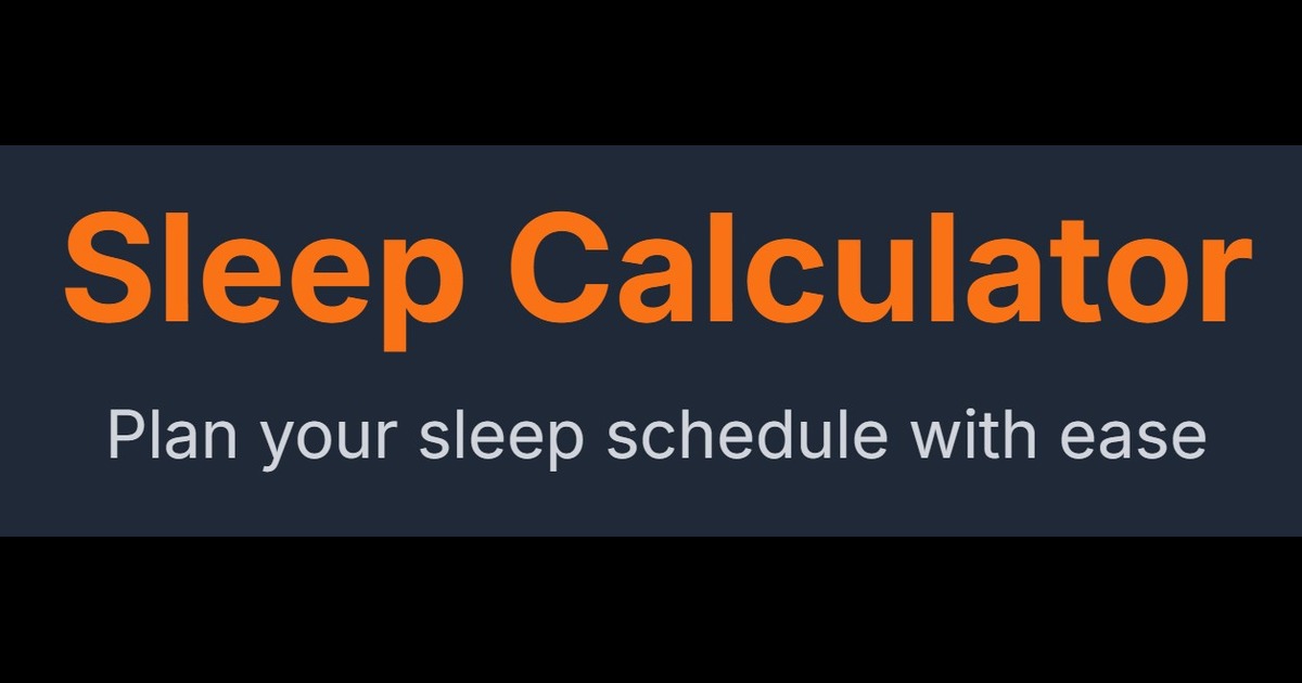 Best Bedtime Calculator | Sleep Cycles - Nov 2025